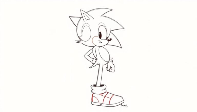Learn to Draw Sonic the Hedgehog in Easy Steps