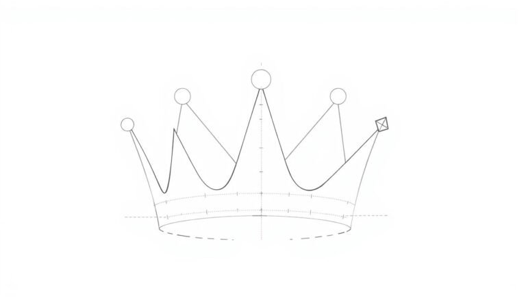 Learn to Draw a Crown in Easy Steps