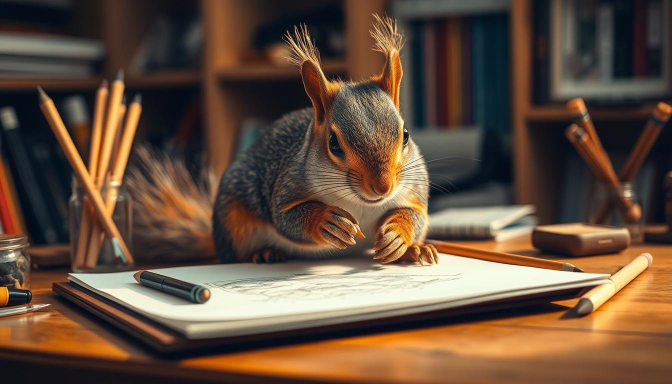 Easy Steps to Drawing Adorable Squirrels