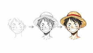 How to Draw Luffy: Step-by-Step Guide