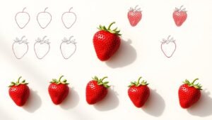 Easy Strawberry Drawing Tutorial for Beginners