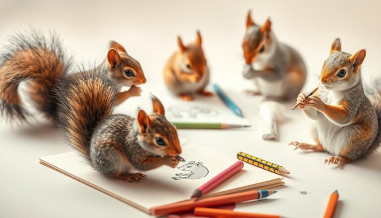Easy Steps to Drawing Adorable Squirrels