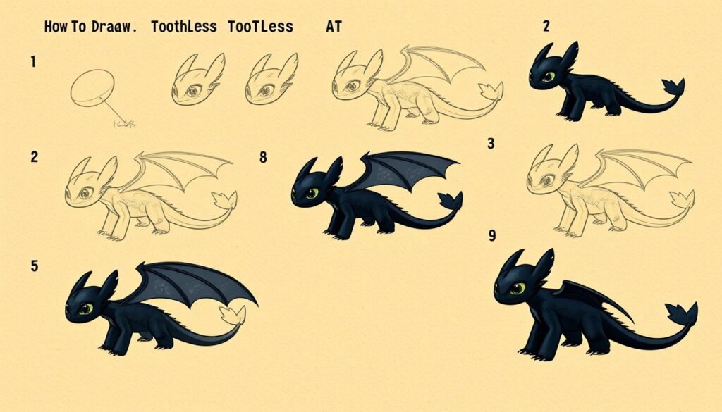 How to Draw Toothless: A Fun Step-by-Step Guide for Drawing Dragons
